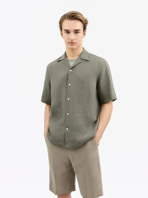 Tiger Of Sweden Bekkett Linen Shirt - Thyme