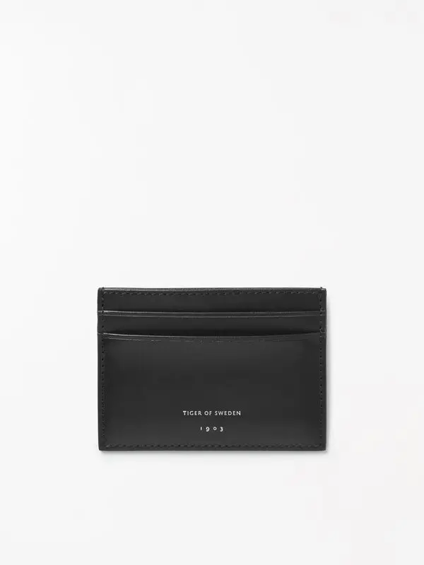 Tiger Of Sweden Wharf Leather Cardholder - Black