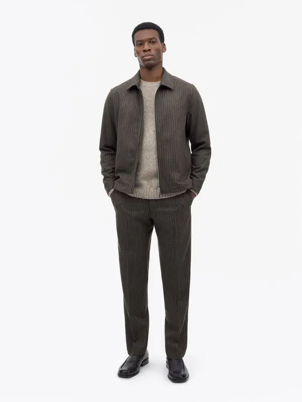 Tiger Of Sweden Tense A Pinstripe Wool Trousers