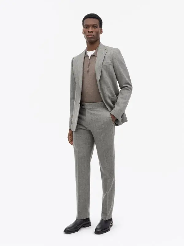 Tiger Of Sweden Tense A Herringbone Trousers