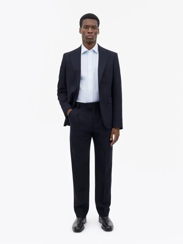 Tiger Of Sweden Tyeson A Wool Trousers - Night Grape