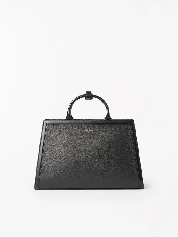 Tiger Of Sweden Acori Leather Office Bag - Black