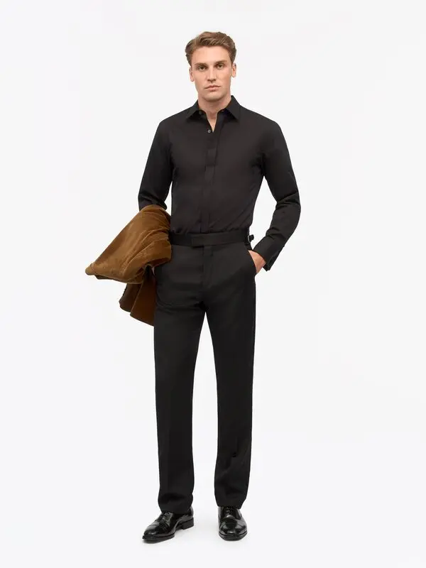 Tiger Of Sweden Adley T Tuxedo Shirt - Black