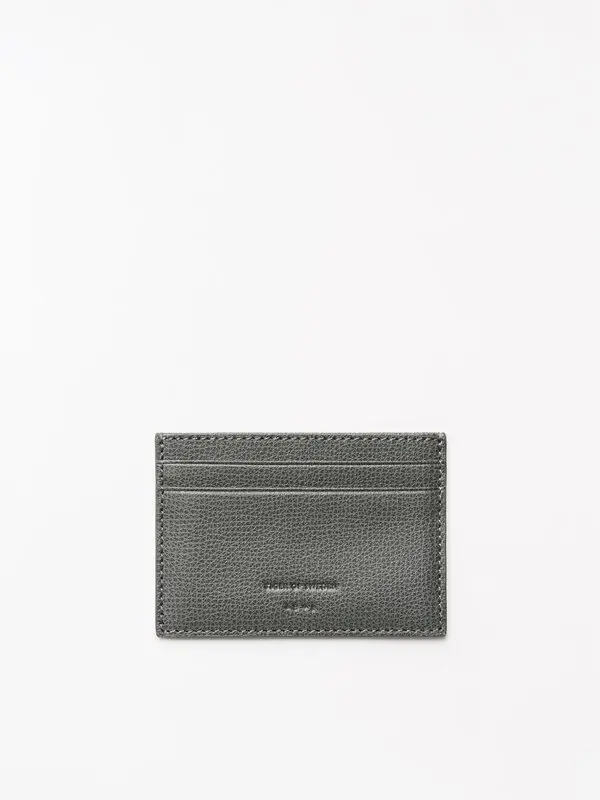 Tiger Of Sweden Wharf Leather Card Holder - Summer Shadow