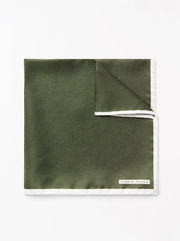 Tiger Of Sweden Quadra Silk Handkerchief - Mud