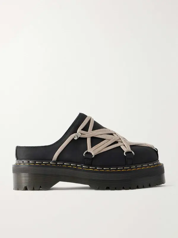 Rick Owens Dr. Martens Nubuck Mules