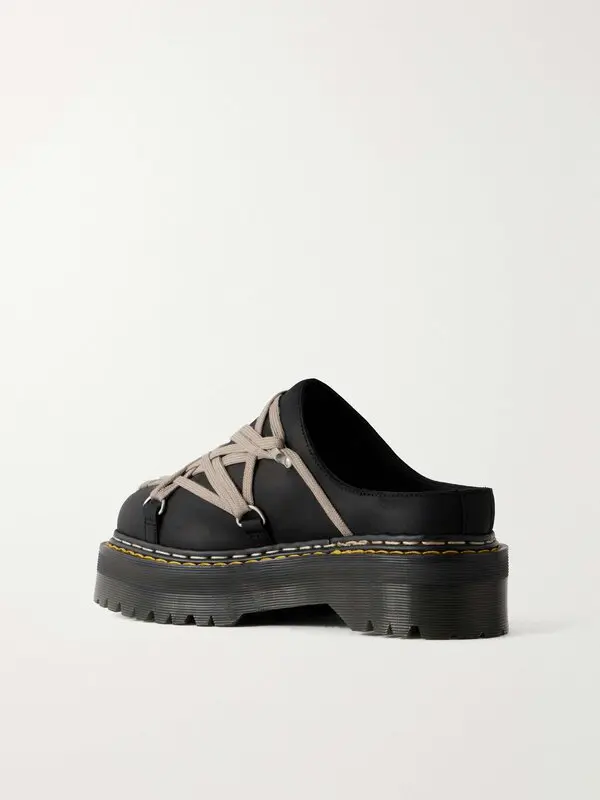 Rick Owens Dr. Martens Nubuck Mules