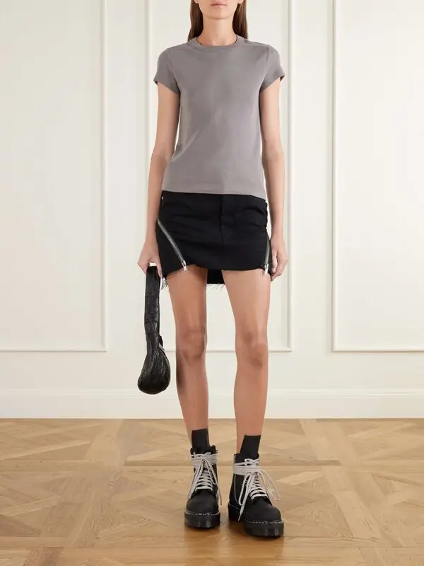 Rick Owens Dr. Martens Nubuck Ankle Boots