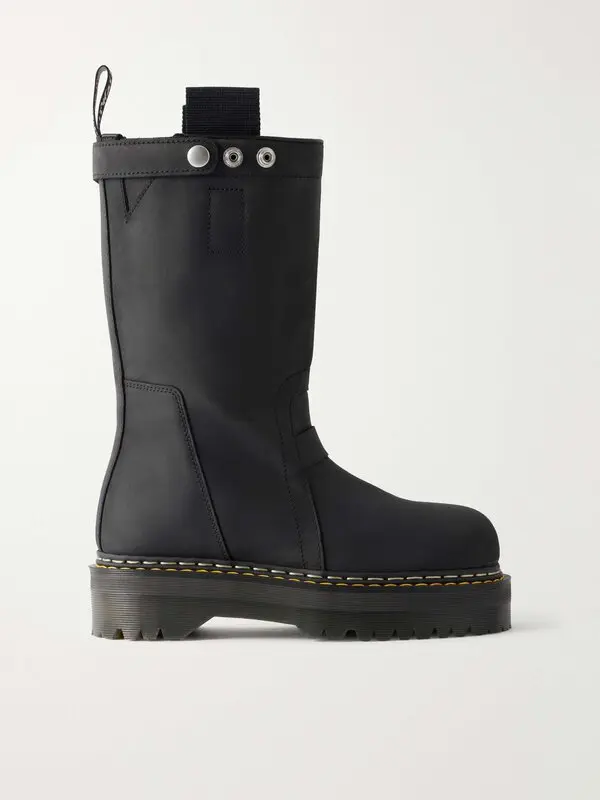 Rick Owens Dr Martens Nubuck Ankle Boots
