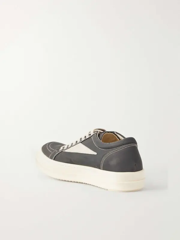 Rick Owens Vintage Suede-trimmed Shell Sneakers