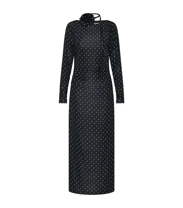 Marella Jersey Polka-dot Maxi Dress