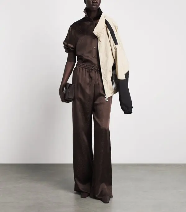 Stella McCartney Silk Drawstring Trousers