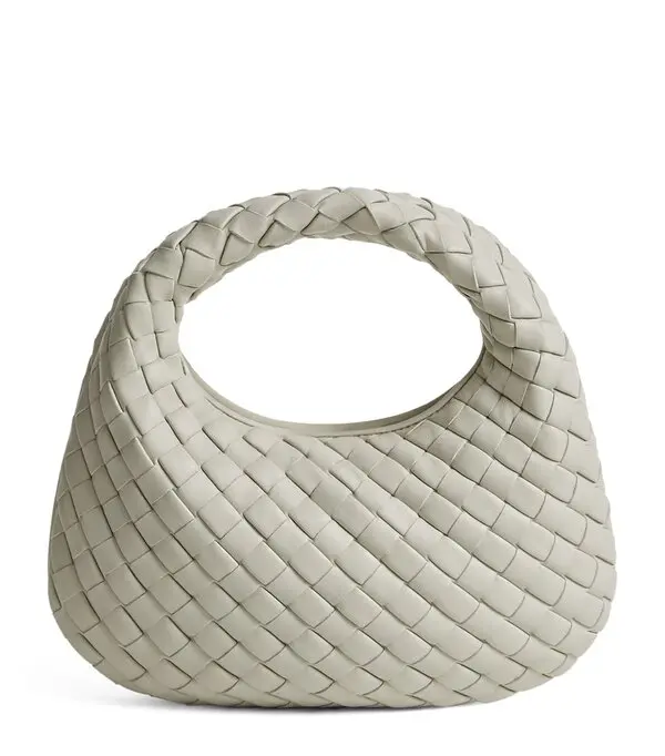 Bottega Veneta Baby Leather Veneta Shoulder Bag - Grey