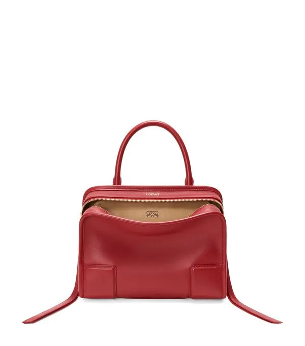 Loewe Small Leather Amazona 180 Top-handle Bag - Red
