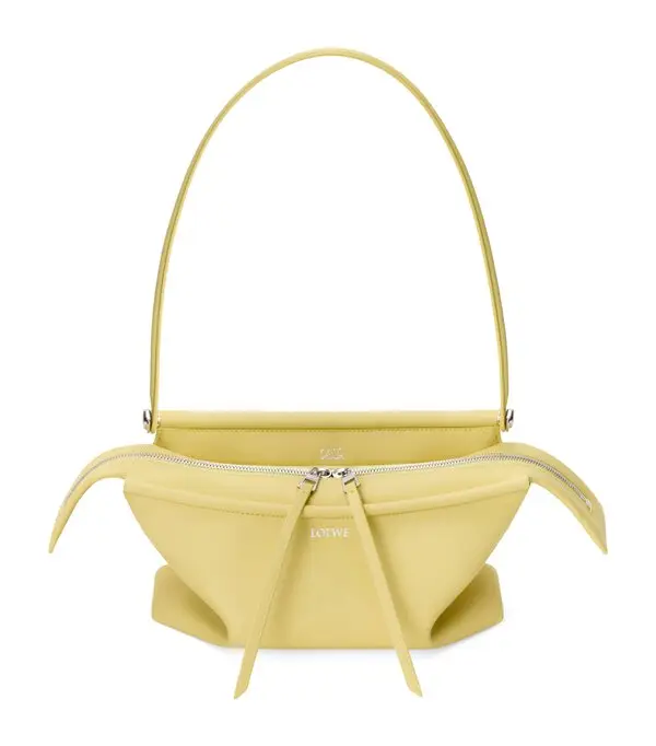 Loewe Small Leather Whisker Shoulder Bag - Ivory