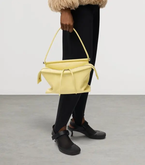 Loewe Small Leather Whisker Shoulder Bag - Ivory