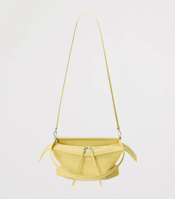 Loewe Small Leather Whisker Shoulder Bag - Ivory