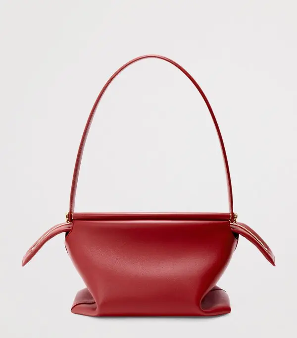 Loewe Small Leather Whisker Shoulder Bag - Red