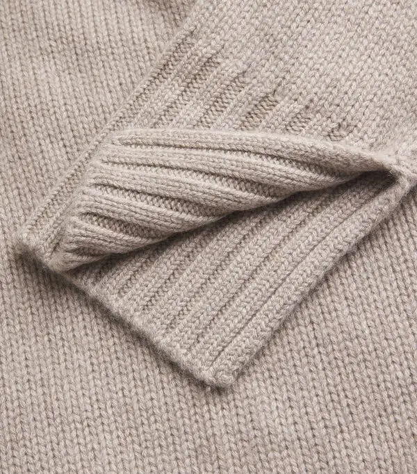 Soft Goat Cashmere Rollneck Girlfriend Sweater
