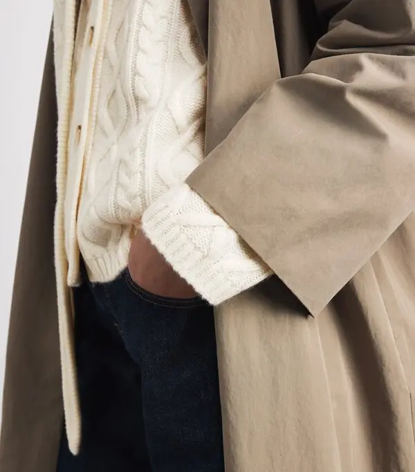Soft Goat Cashmere Cable-knit Cardigan