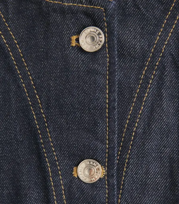 FRAME The Form Denim Vest - Navy