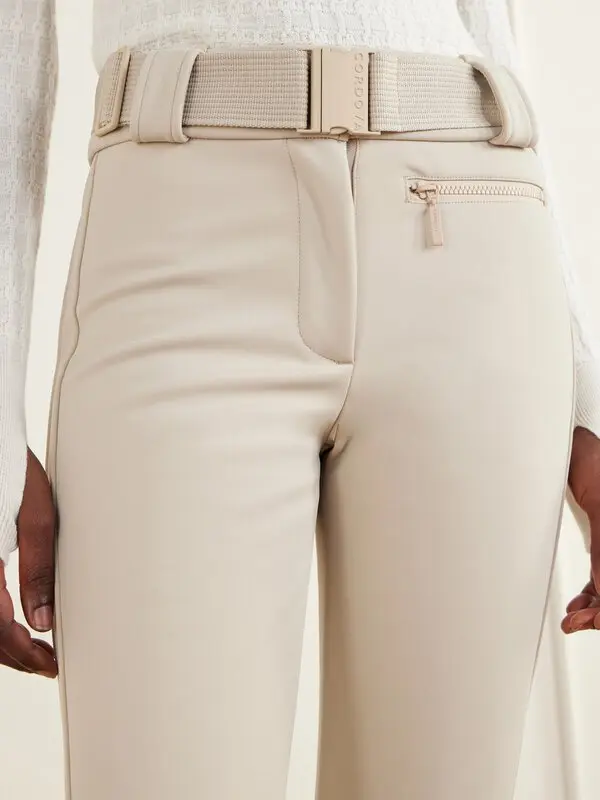 Cordova Sella Belted Bootcut Ski Pants - Neutrals