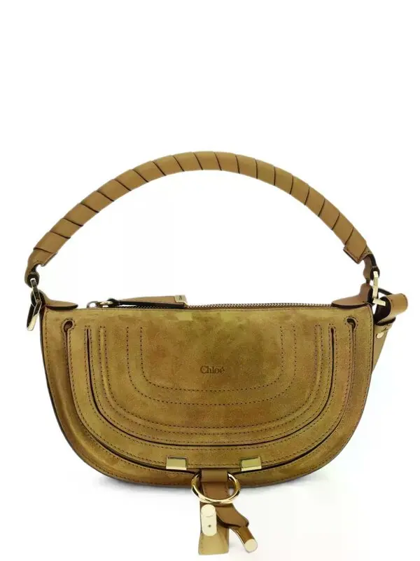 Chloé Marcie Suede Shoulder Bag - Blue