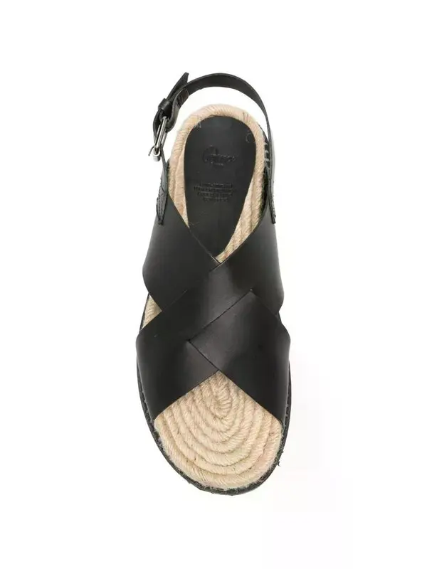 CastaÑer Crossover-strap Leather Sandals