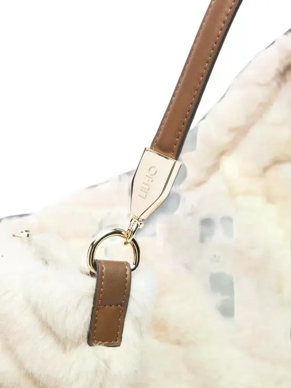 Liu Jo Chevron Faux-fur Shoulder Bag
