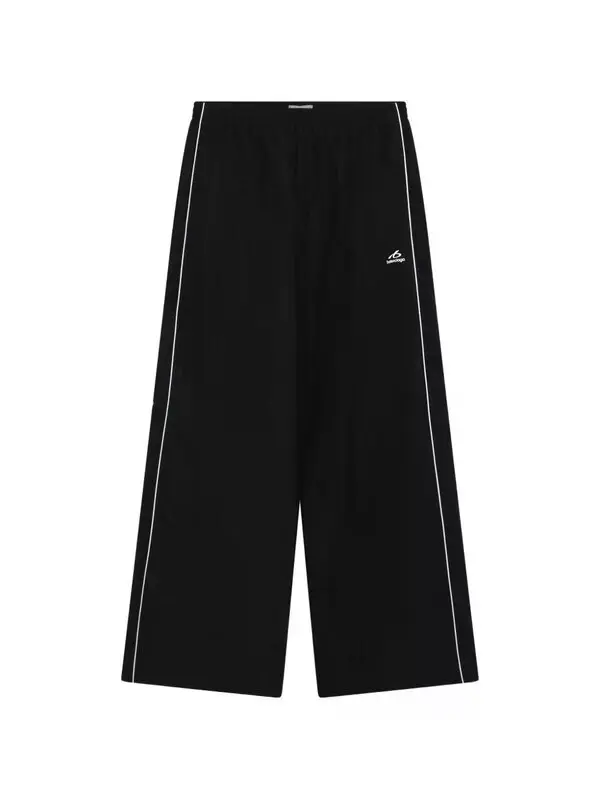 Balenciaga Bodies Piped Logo-print Trousers - Black