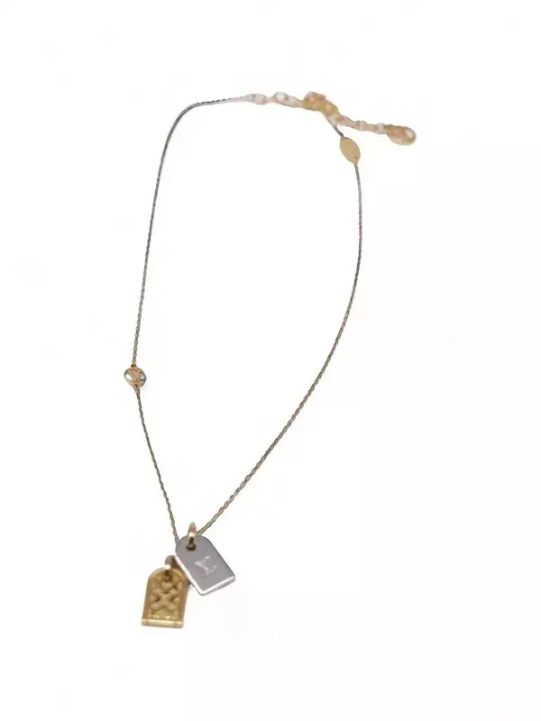 LOUIS VUITTON Nanogram Pendant Necklace