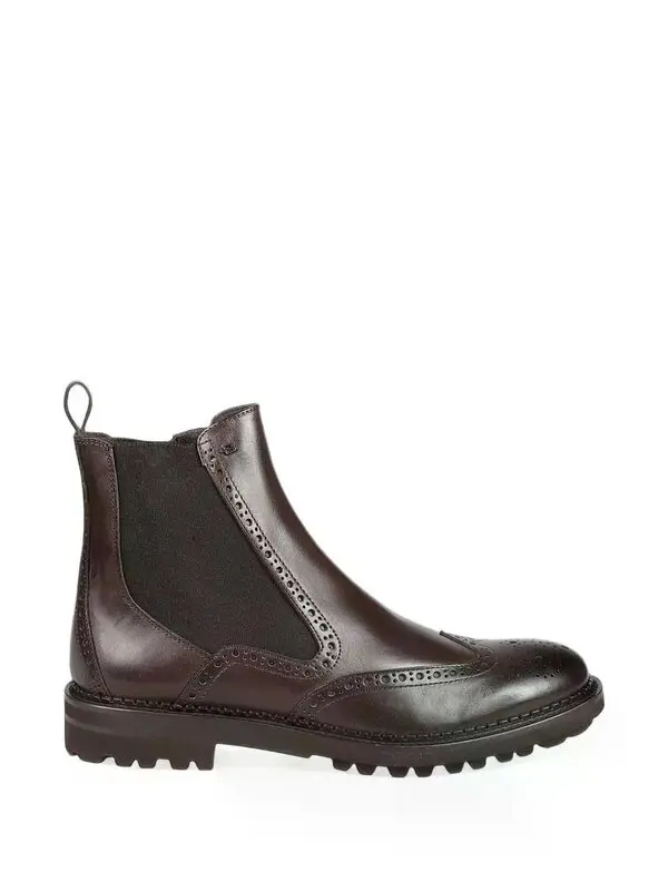 BALDININI Brogue-detail Leather Boots