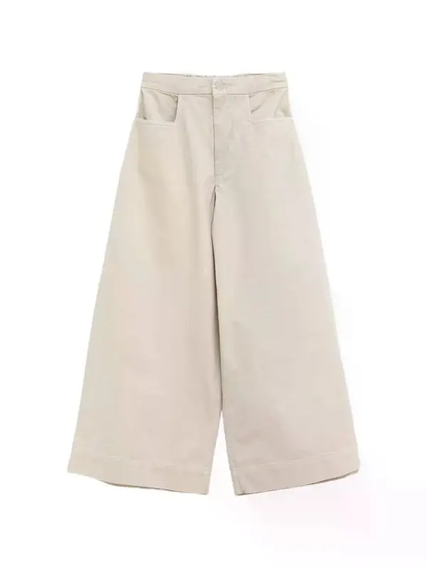 LAUREN MANOOGIAN Sweep Wide-leg Elasticated-waist Trousers