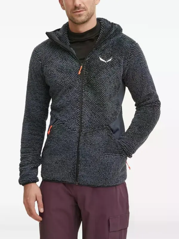 SALEWA Fleece-textured Hooded Jacket