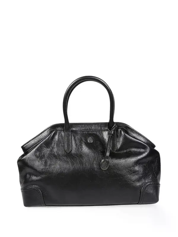 Ash Justine Leather Tote Bag - Black
