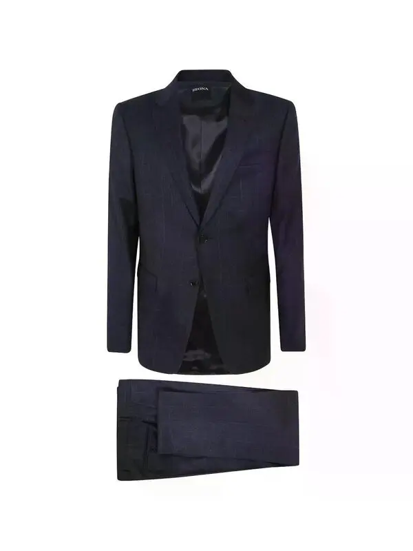 Zegna Check-pattern Wool Suit