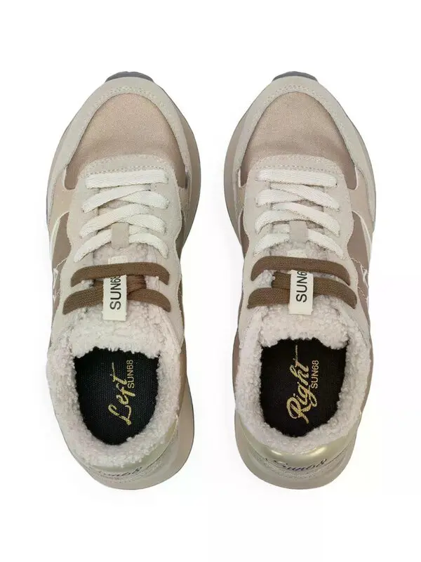 SUN 68 Logo-embroidered Panelled Sneakers