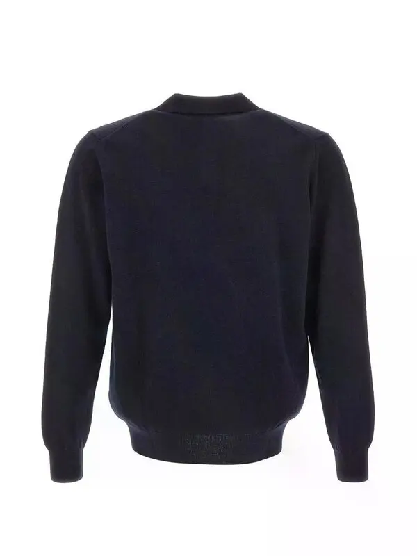 DELLA CIANA Knit Long-sleeve Polo Shirt