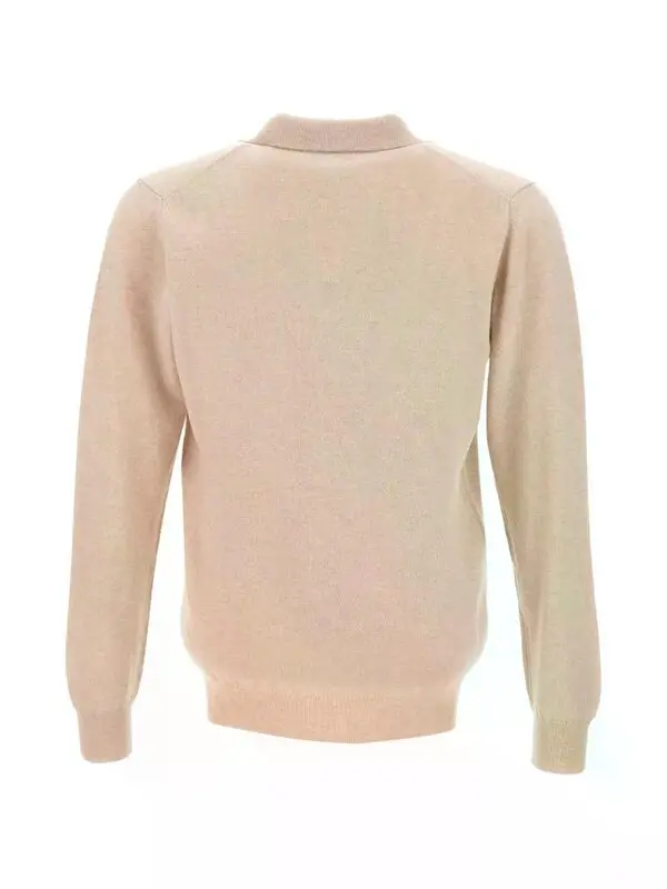DELLA CIANA Knit Long-sleeve Polo Shirt