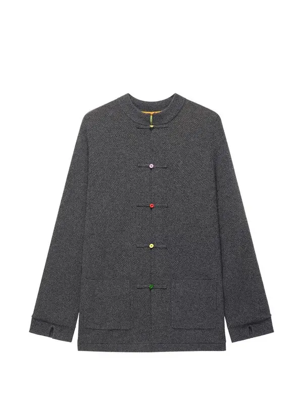 Shanghai Tang Lucky Egg Tang Cashmere Cardigan - Grey