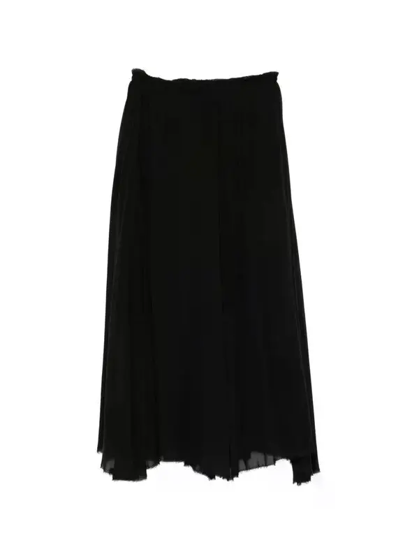 Kristensen Du Nord Raw-edge Flared Skirt