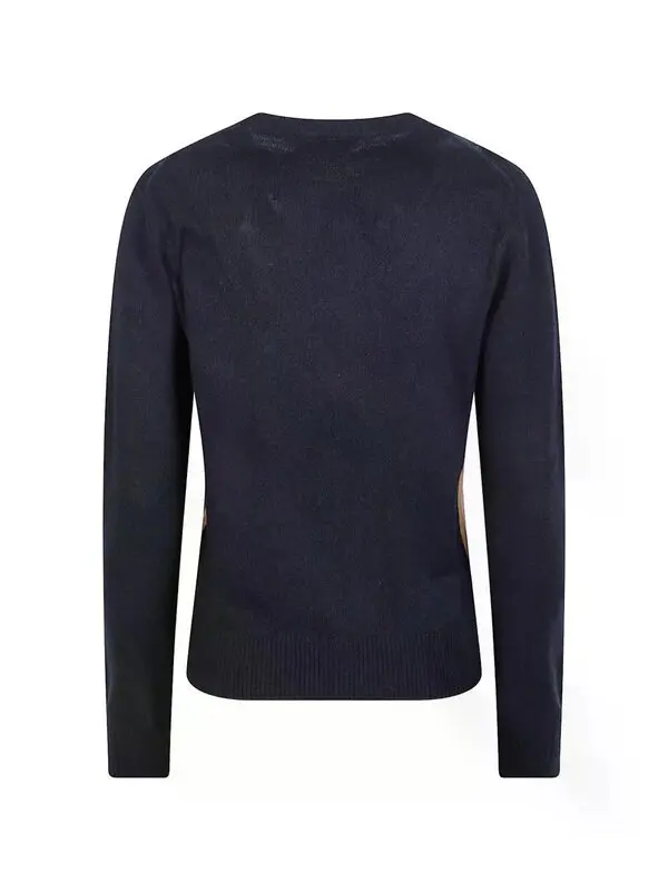 BALLANTYNE Argyle-intarsia Cashmere Sweater
