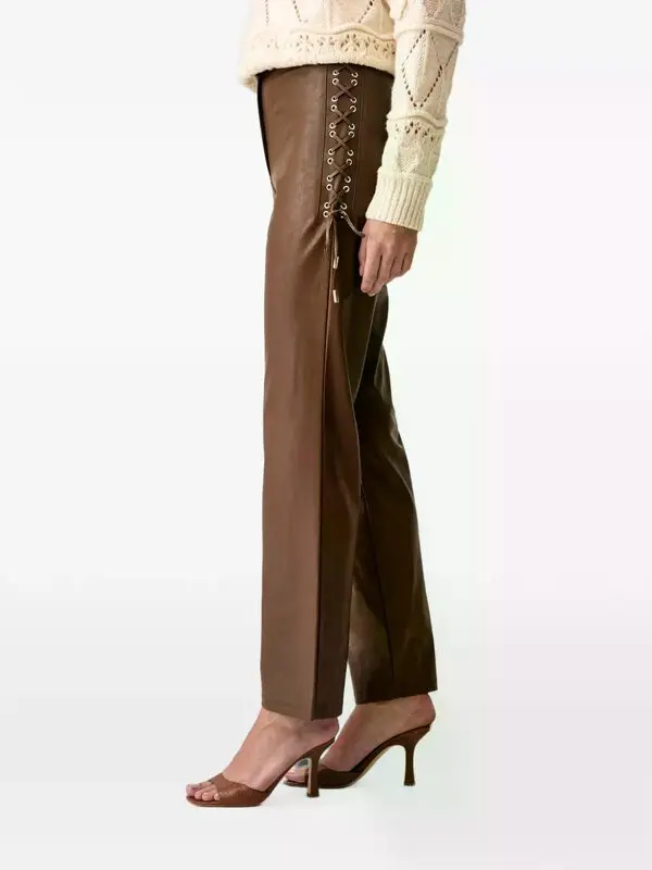FRACOMINA Lace-up Straight-leg Trousers