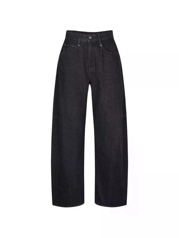 JNBY Wide-leg Barrel-leg Jeans - Black