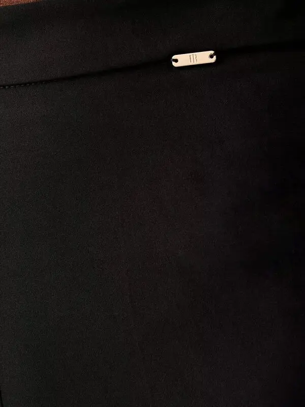 FRACOMINA Pressed-crease Logo-plaque Trousers