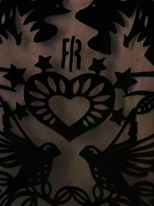 FRACOMINA Velvet-flocked T-shirt