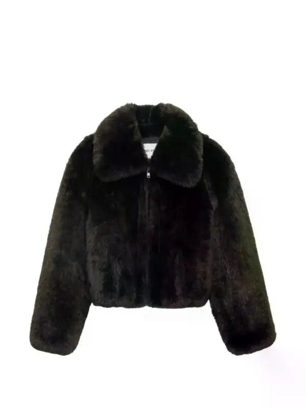 STAND STUDIO Aya Faux-fur Jacket