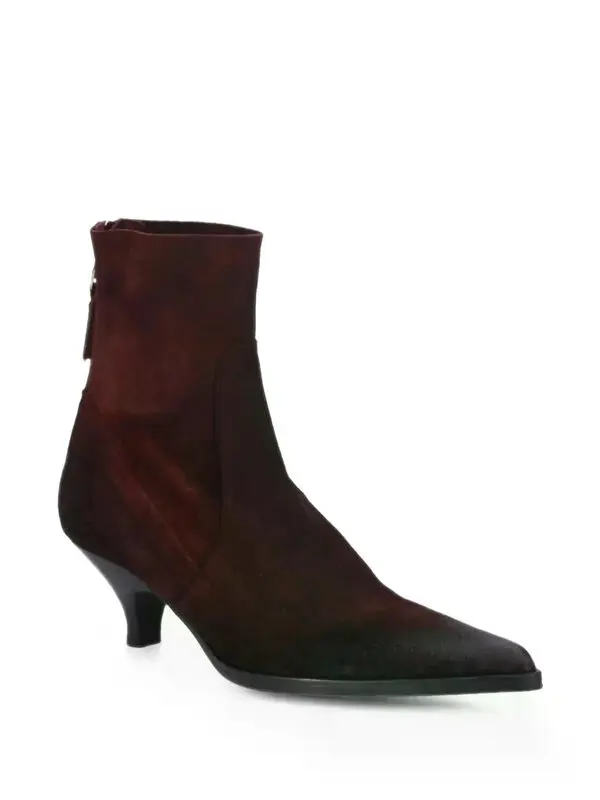 Elena Iachi Thais Suede Back-zip Ankle Boots