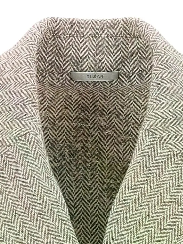 Dusan Oversized Herringbone Coat