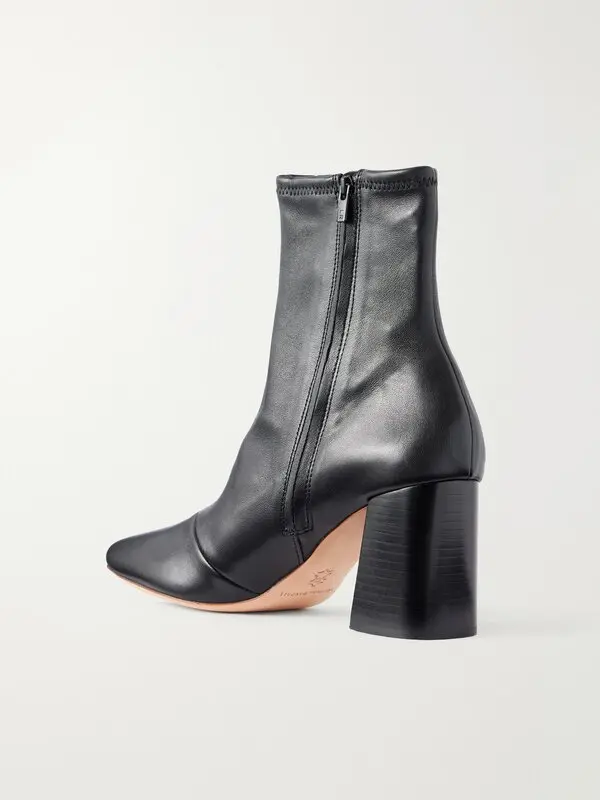 LOEFFLER RANDALL Elise Leather Ankle Boots